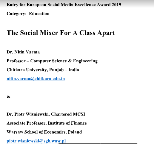 Dr. Nitin Varma - 15th Global Week | Chitkara University