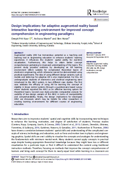 Deepti Prit Kaur - 15th Global Week | Chitkara University