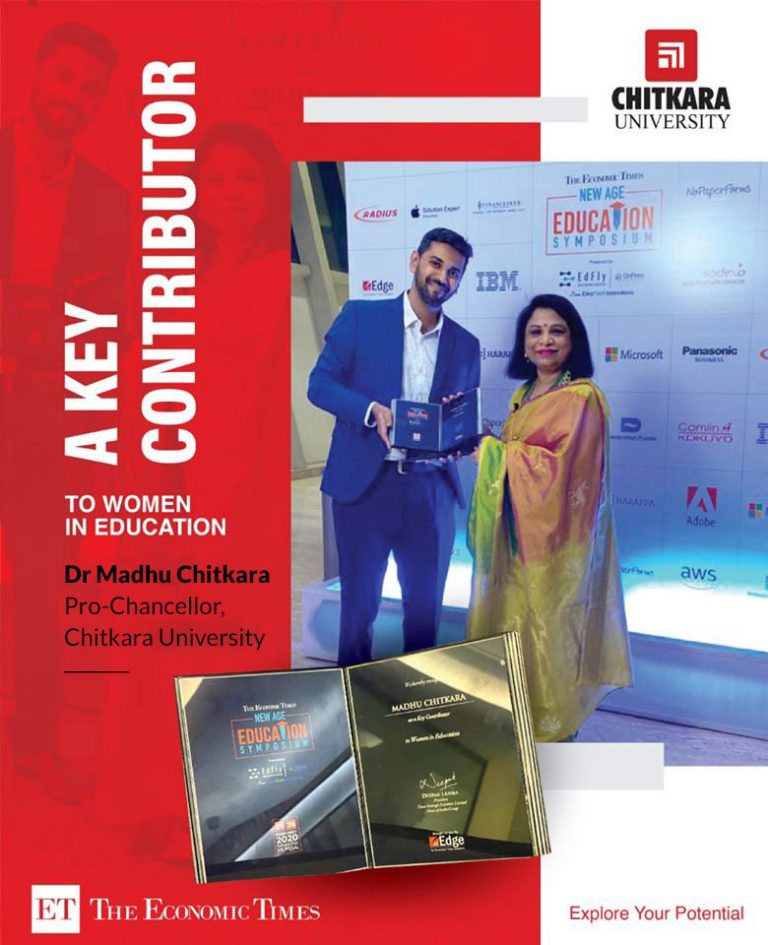 Dr Madhu Chitkara Awarded With The Prestigious Title – ‘A Key ...