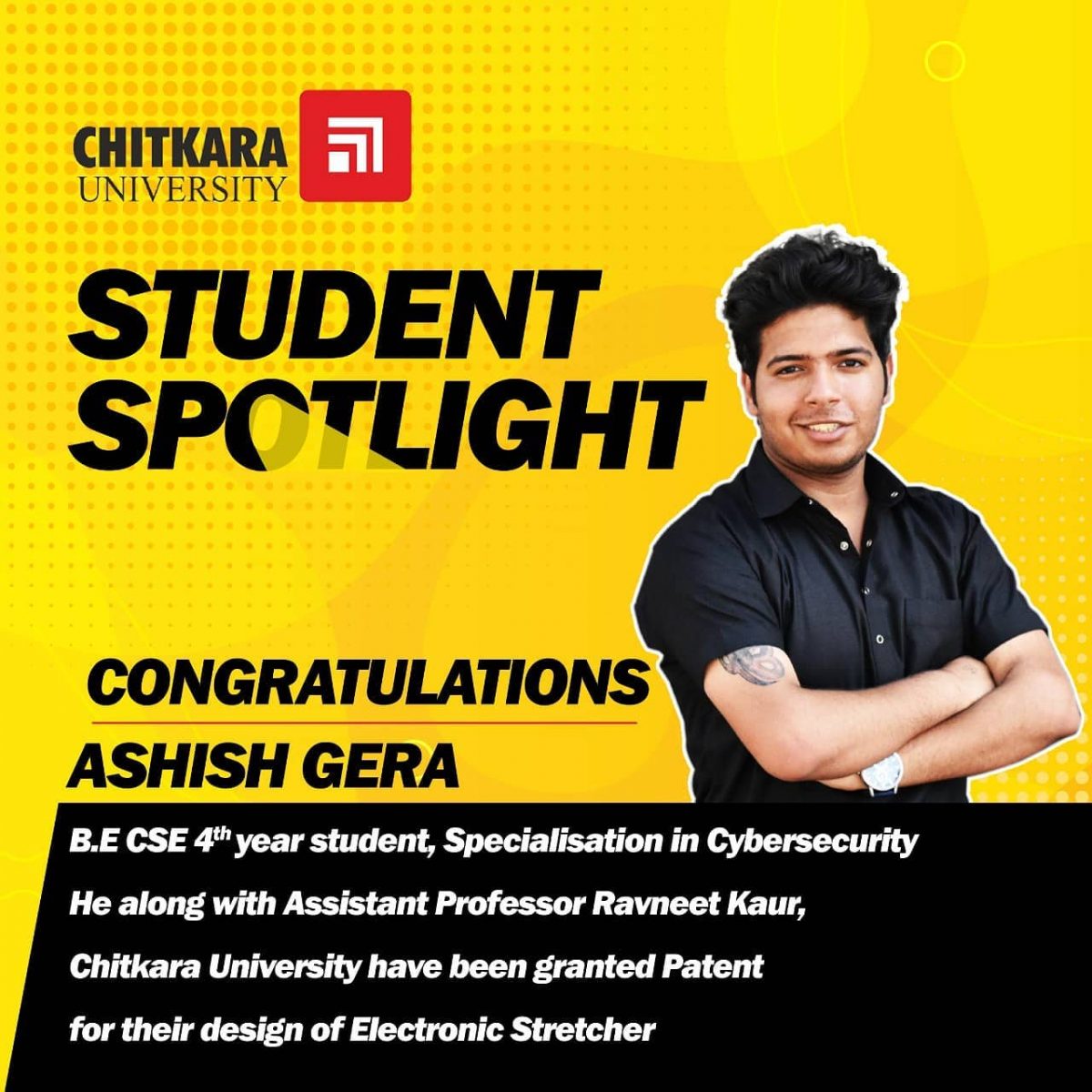 Ashish Gera, B.E. Computer Science student, along with his Teacher, Ms ...